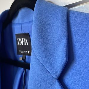 Zara | Jackets & Coats | Zara Light Blue Blazer | Poshmark